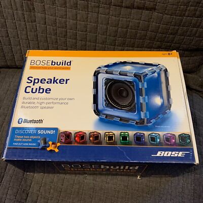 ⚡SHIPS SAME DAY⚡ Bose - BOSEbuild Speaker Cube - Clear [NEW IN BOX] | eBay