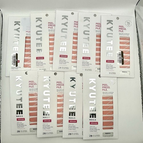 Lot of 9 Kyutee Nails Peel Press Instant Gel Polish Manicure ...