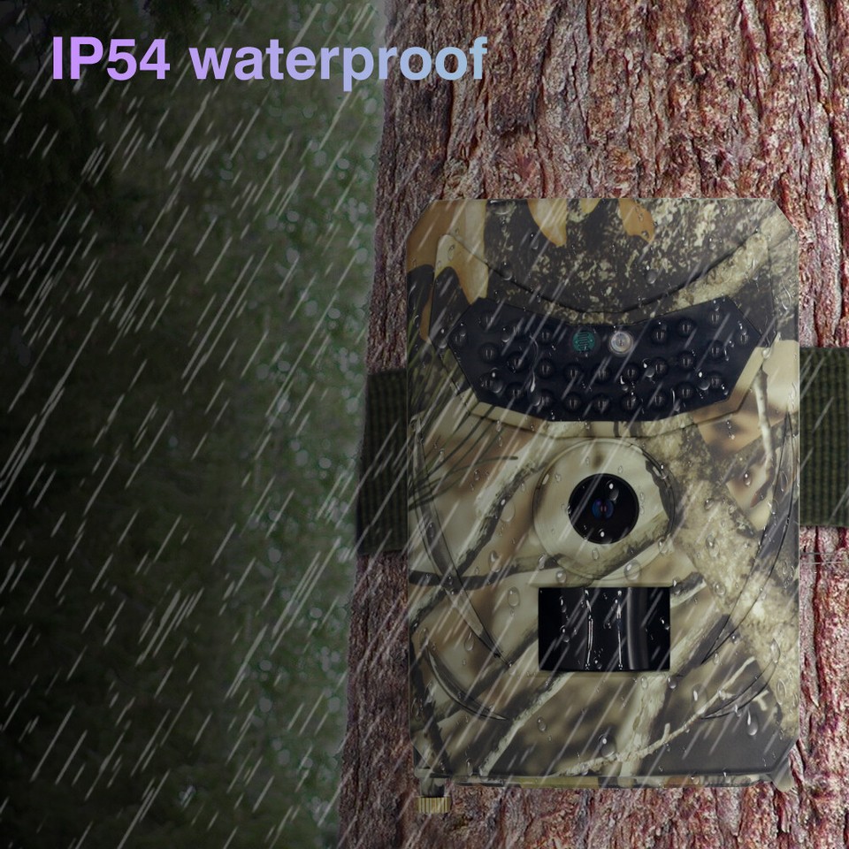 1080P Hunting Camera Wildlife Camera IR Night Vision Photo Trap 24MP ...