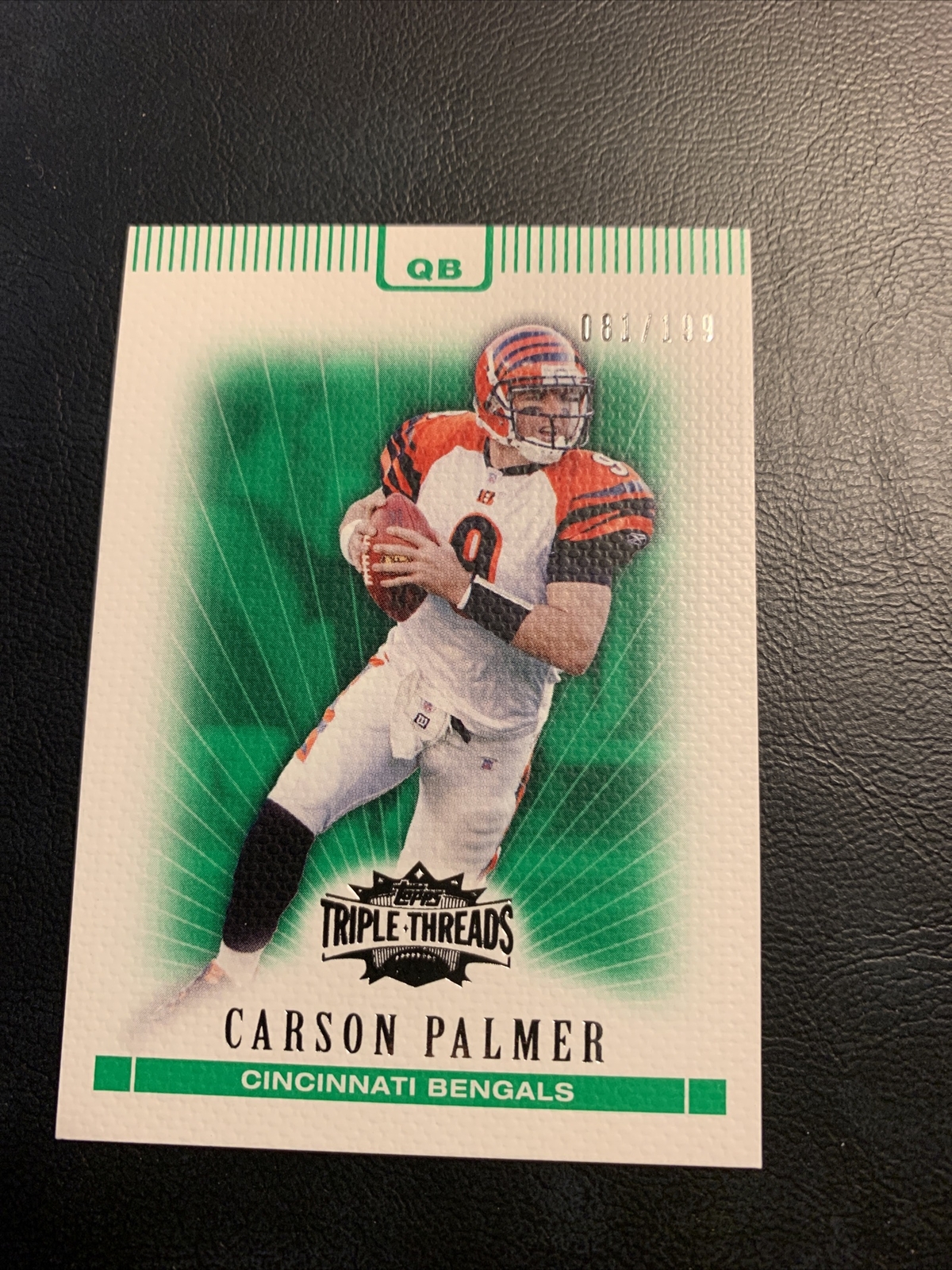 BFF 2007 Triple threads /199 Emerald #2 Carson Palmer Cincinnati ...