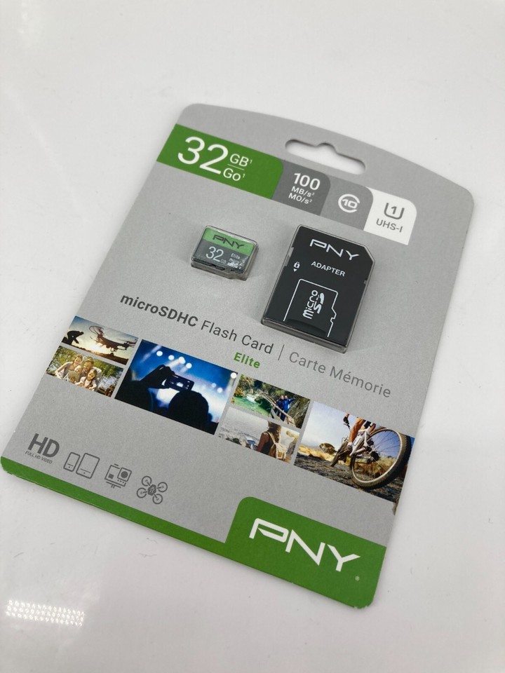 (19) 32GB PNY Elite Class 10 U1 microSDHC Flash Memory Card with ...