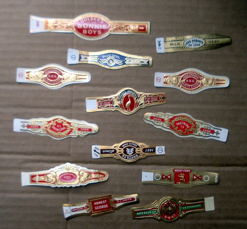 Vintage Cigar Bands Lot of 13 Assorted Brands Labels | eBay