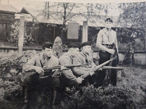 RARE! WWII German Photo French Milice Paramilitary Members Soldiers w ...
