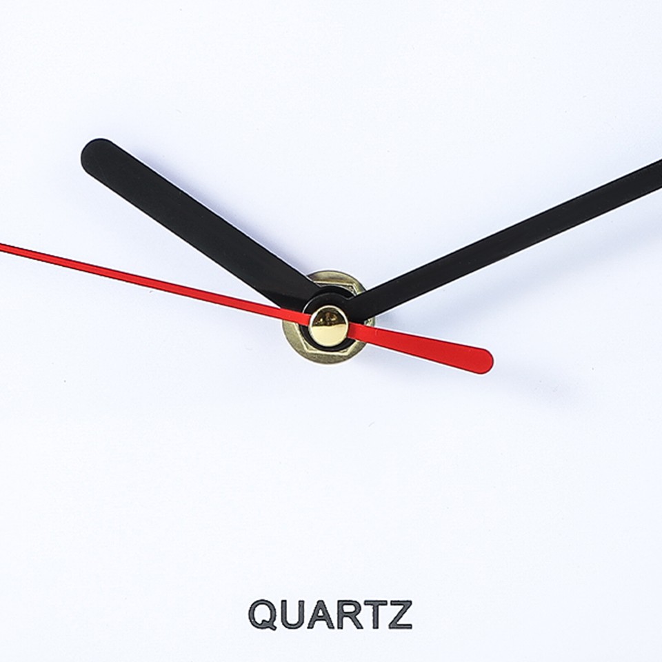 Round Wall Clock Simple Bedroom Kitchen Clocks Quartz Sweep Movement ...