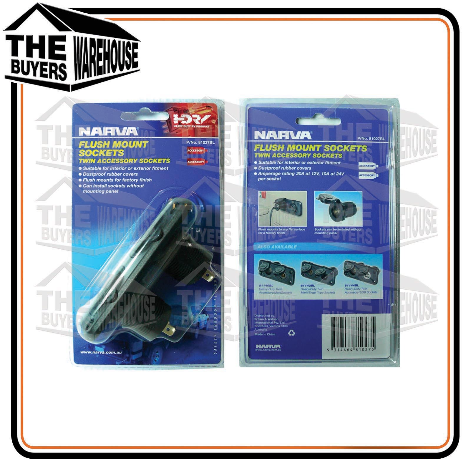 NARVA DUAL HEAVY DUTY CIGARETTE LIGHTER SOCKET 12V ADAPTER NEW CARAVAN ...