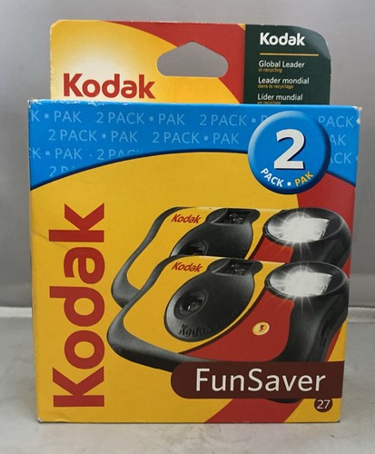 2-Pack Kodak Fun Savers 54 Exposures Single Use Cameras New Open Box ...