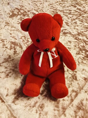 Vintage Nebraska Hskrs 1999 Bearables Bleacher Bear 8” Red Plush & NE ...