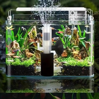 Compact Aquarium Mini Water Goblin Reverses Airs Lift Filter and ...