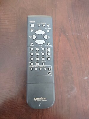 Quasar VCR Remote Control Missing Back | eBay