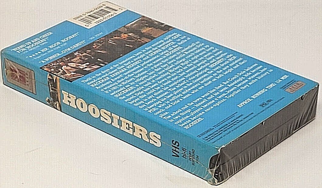HOOSIERS Gene Hackman Barbara Hershey Dennis Hopper SEALED VHS Tape ...