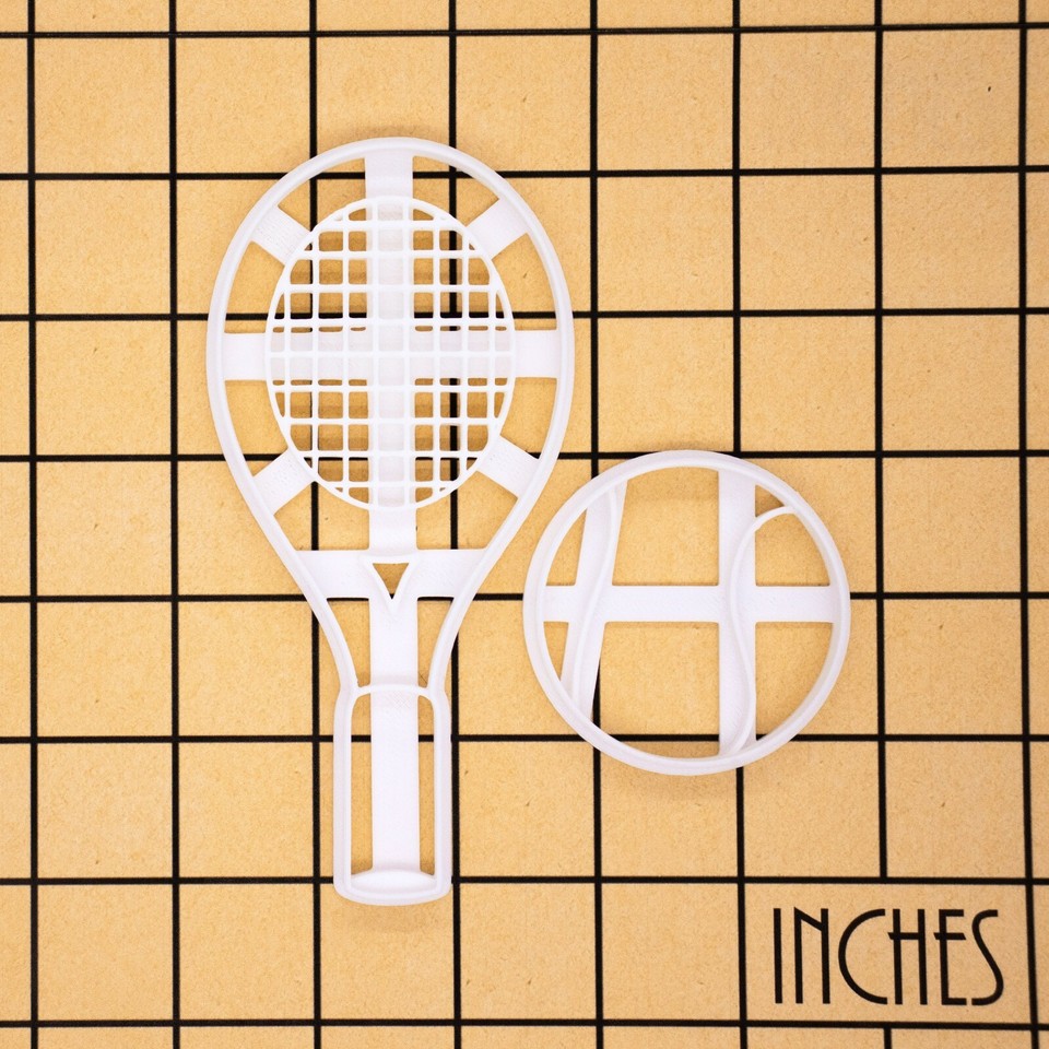 Tennis Racket and Ball cookie cutter | wimbledon grand slam game ...