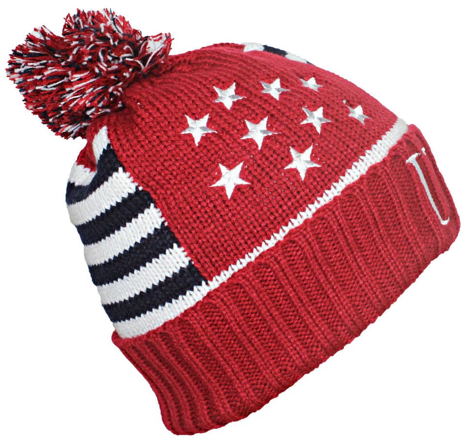 Best Winter Hats American Flag Beanie Embroidered USA Centurion Font W ...