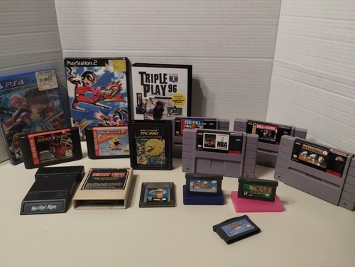 Video Games Super Nintendo,Sega, Atari, Gameboy Mixed Game Bundle Lot ...