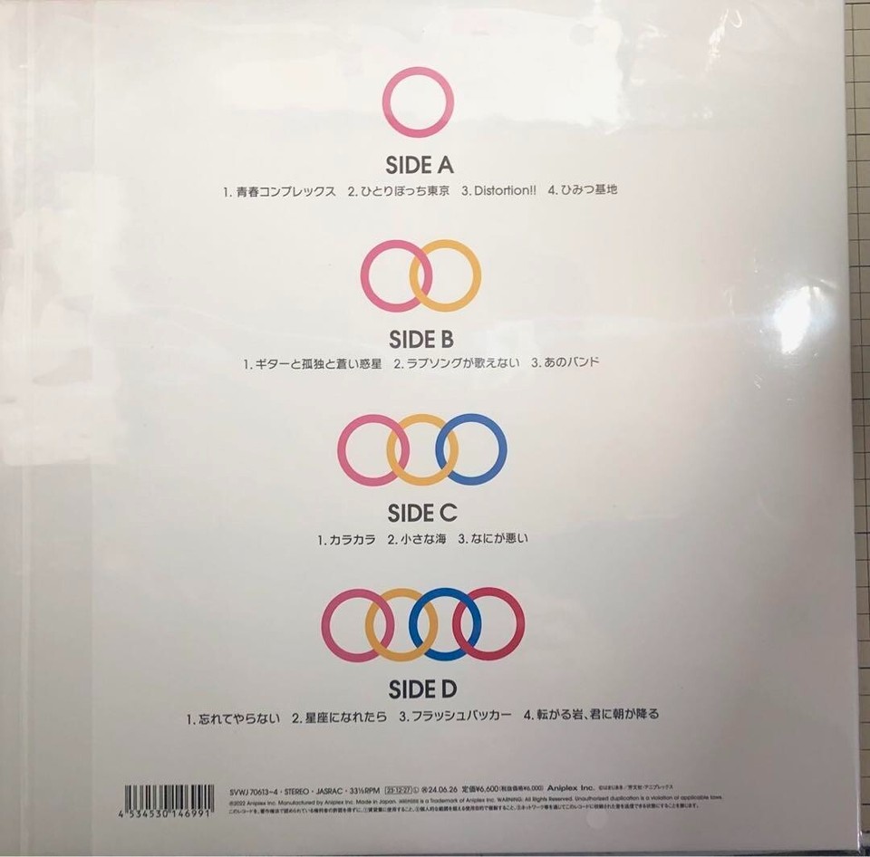 Bocchi the Rock Kessoku Band 1st Album Vinyl Limited Edition Analog ...