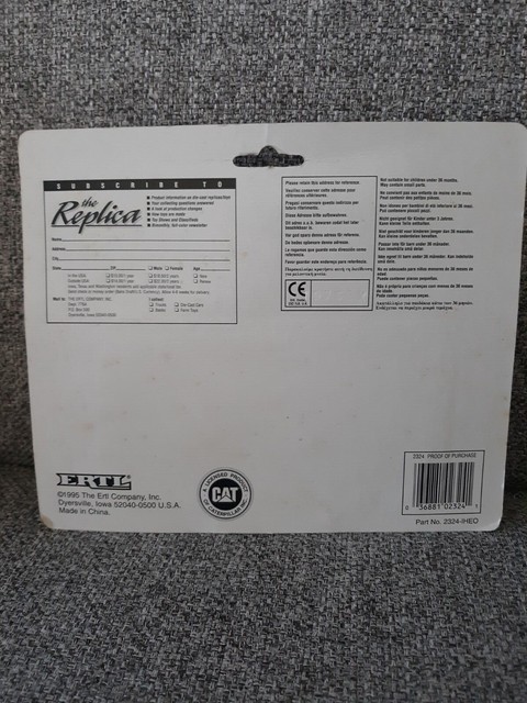 Ertl Cat Vfs50 Undercarriage With Sludge Wagon 1/64 Scale 1995 for sale ...