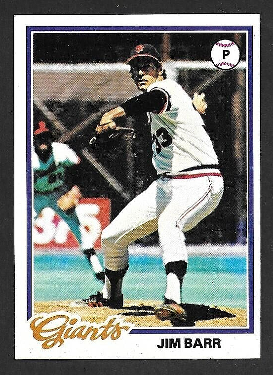 1978 Topps #62 Jim Barr, San Francisco Giants, NRMT, Sharp! | eBay
