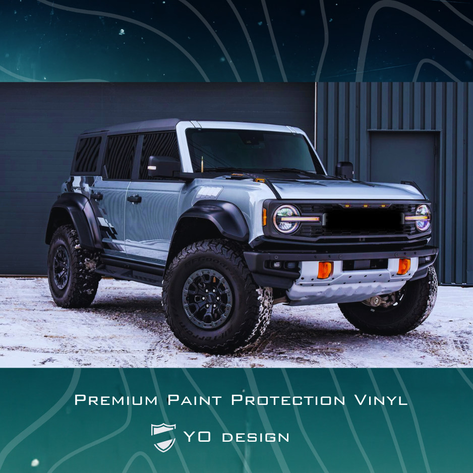 StingFord Ford Bronco Raptor Rear Door Glass Body Graphics White/Grey ...