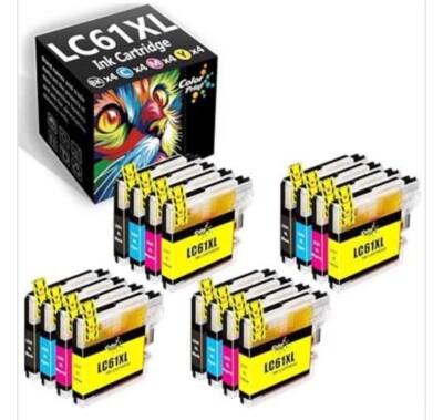 ColorPrint Compatible LC 61 Ink Cartridge Replacement for Brother LC61 ...