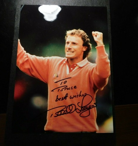 TO BRUCE BEST WISHES BERNHARD LANGER AUTOGRAPH PHOTOGRAPH! c603DCH | eBay