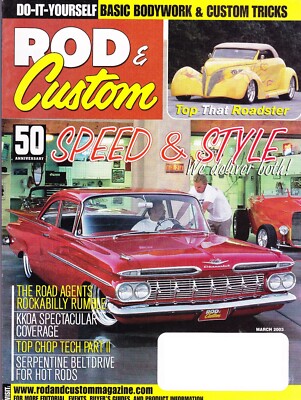 Rod & Custom March 2003--Chevy Biscayne, Ford Crestline, Deluxe ...
