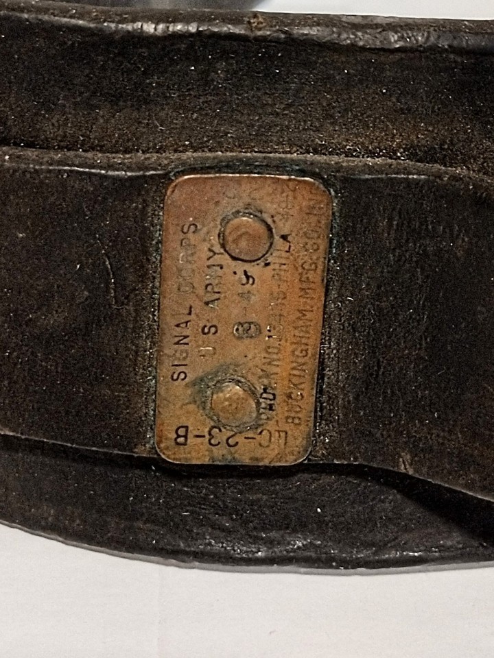 Vintage US Army Signal Corps Leather Utility Belt 1949 | eBay