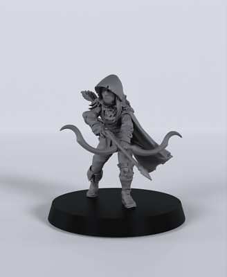 Elf Ranger Archer Titan Forge Miniature Dungeons and Dragons Mini DnD ...