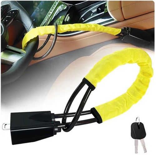 Heavy Duty AUTO Anti Theft Car Security Rotary Universal Steering Wheel ...