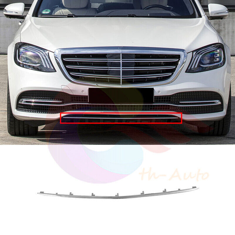 Chrome Front Bumper Bottom Molding Trim For Mercedes W222 S-Class Sedan ...