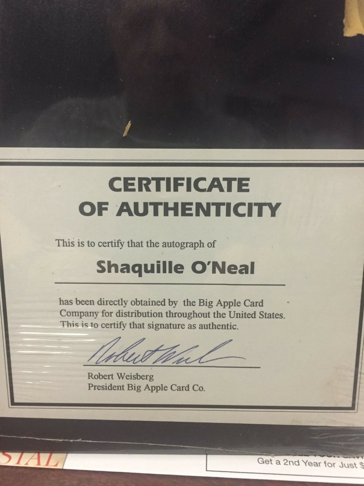 Shaquille O'Neal Autographed Photo Plaque Orlando Magic Shaq | eBay