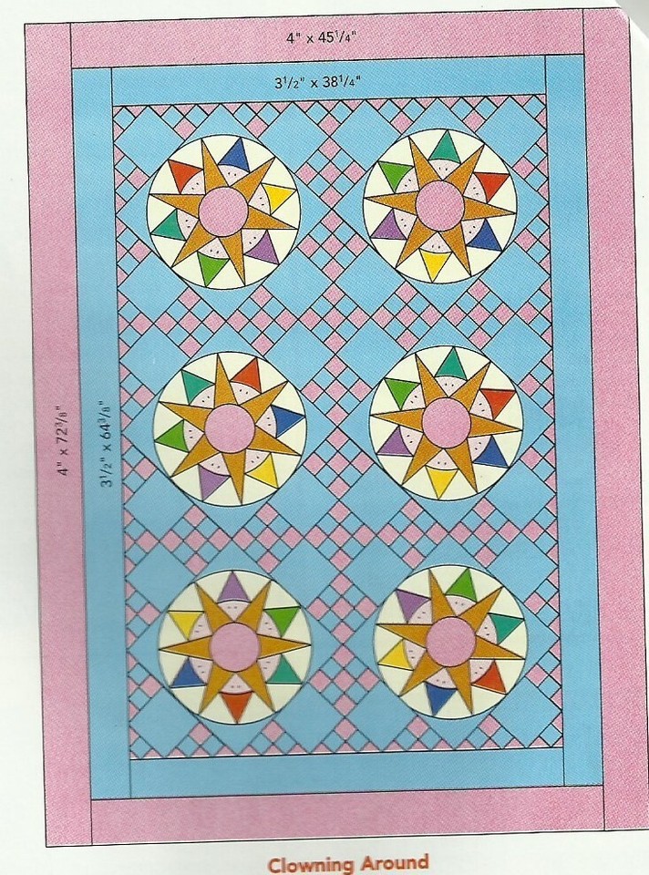 A0230 CLOWNING AROUND QUILT PATTERN/INSTRUCTIONS | eBay