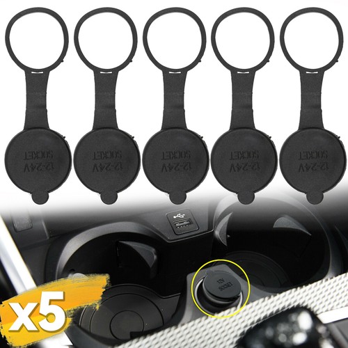 5x Universal Waterproof Car Cigarette Lighter Socket Cap 12V Outlet Lid ...