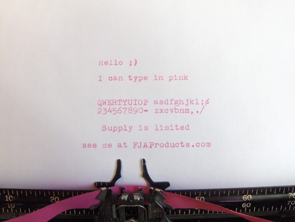 7 Colored Olivetti Studio 44 Typewriter Ribbons in new Colors (Free ...