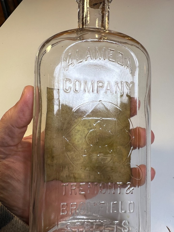 Antique Bond Bonded Label Old Kentucky Bourbon Whiskey Bottle Alameda ...