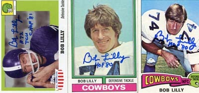 Cowboys TCU Bob Lilly signed 2005 Topps All American card | eBay