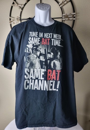 Batman Classic 60's TV Show Same Bat Time Same Bat Channel T Shirt XXL ...