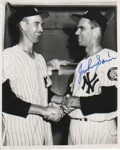 Johnny Sain Autographed Wire Photo Yankees w/ Blackwell D.06 | eBay