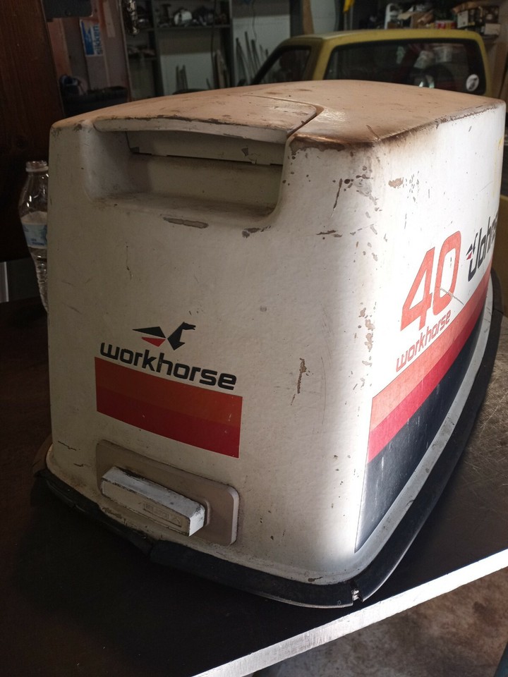Johnson Seahorse workhorse 40hp Outboard Cowl Engine Cover | eBay