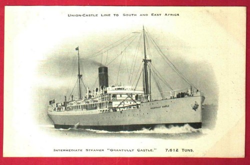 UNION-CASTLE GRANTULLY CASTLE 1910 SUPERB VIGNETTE POSTCARD | eBay