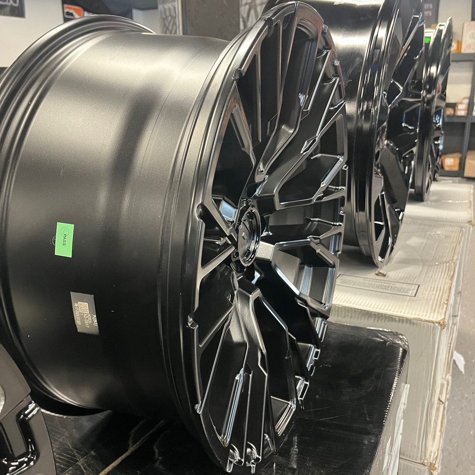 4 New Fuel D847 Rebar 20" Blackout 20x9 6x5.5 6x139.7 Wheels +1mm Chevy ...
