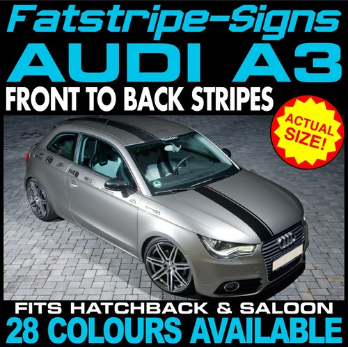 to fit AUDI A3 STRIPES GRAPHICS STICKERS DECAL CAR VINYL HATCHBACK ...