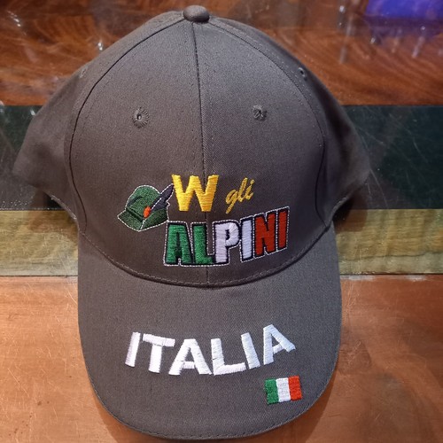 ALPINI Cappellino con visiera W gli Alpini Cappello ITALIA | eBay