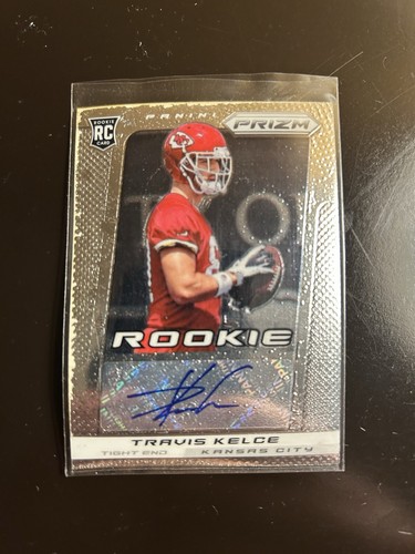 2013 Prizm #292 Travis Kelce Rookie Auto Autograph BOLD Auto poor ...