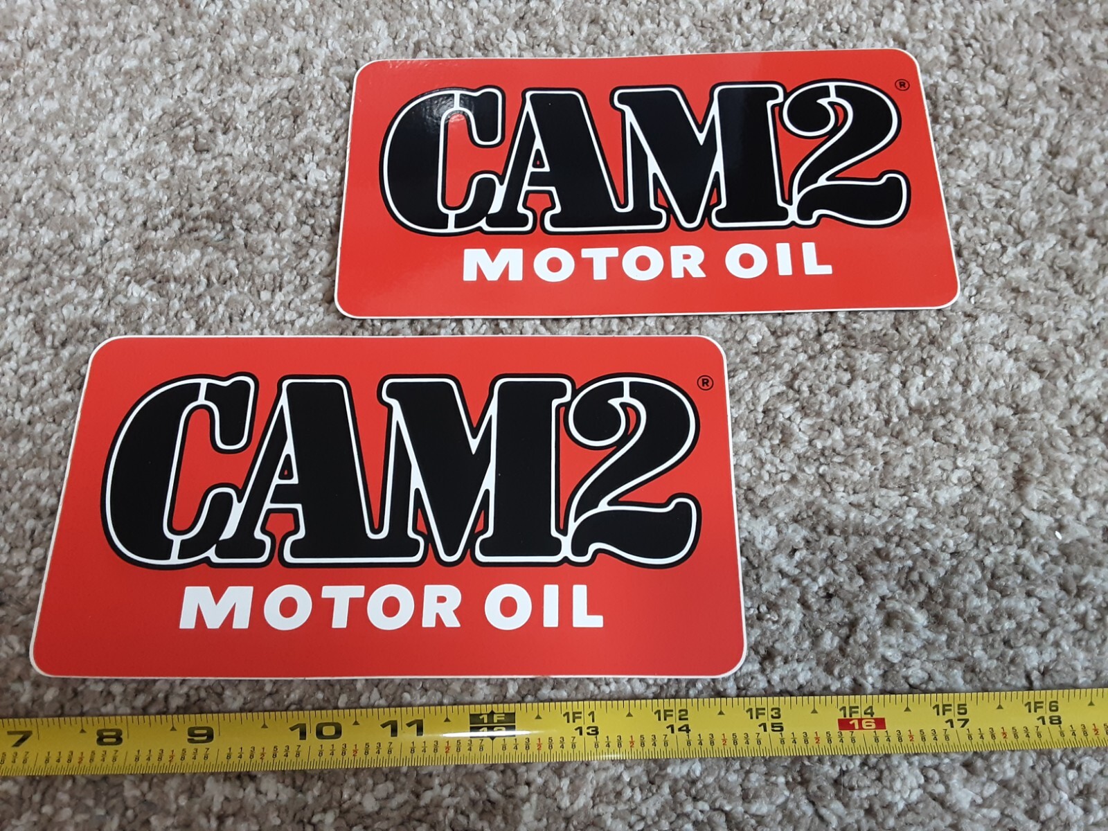 Lot of 2 Vintage CAM 2 Racing Oil Racing Decals Stickers NHRA Nascar ...