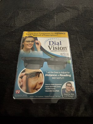 Dial Vision Adjustable Lens Eyeglasses New in box | eBay