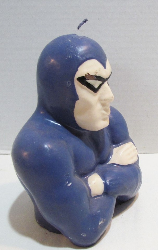 THE PHANTOM BUST FIGURAL CANDLE 1995 KING FEATURES COMIC HERO LEE FALK ...
