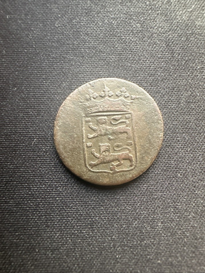 1733 Dutch Netherlands VOC 1 Duit Coin | eBay