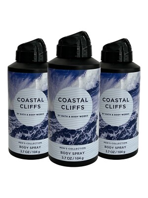 3 Bath & Body Men’s Collection Coastal Cliffs Body Spray 3.7 oz New | eBay