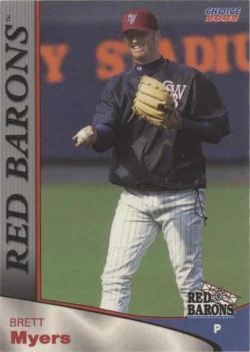 2002 Choice Scranton/Wilkes-Barre Red Barons - Brett Myers #13 for sale ...