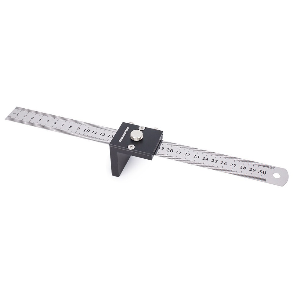 Metal Woodworking Scribe Ruler Positioning Steel Angle Line Marking ...