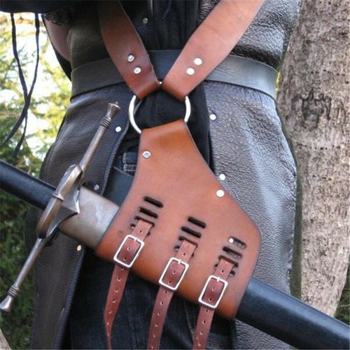 Single Leather Medieval Sword Belt Pirate Cutlass Belt Hanger Vintage ...